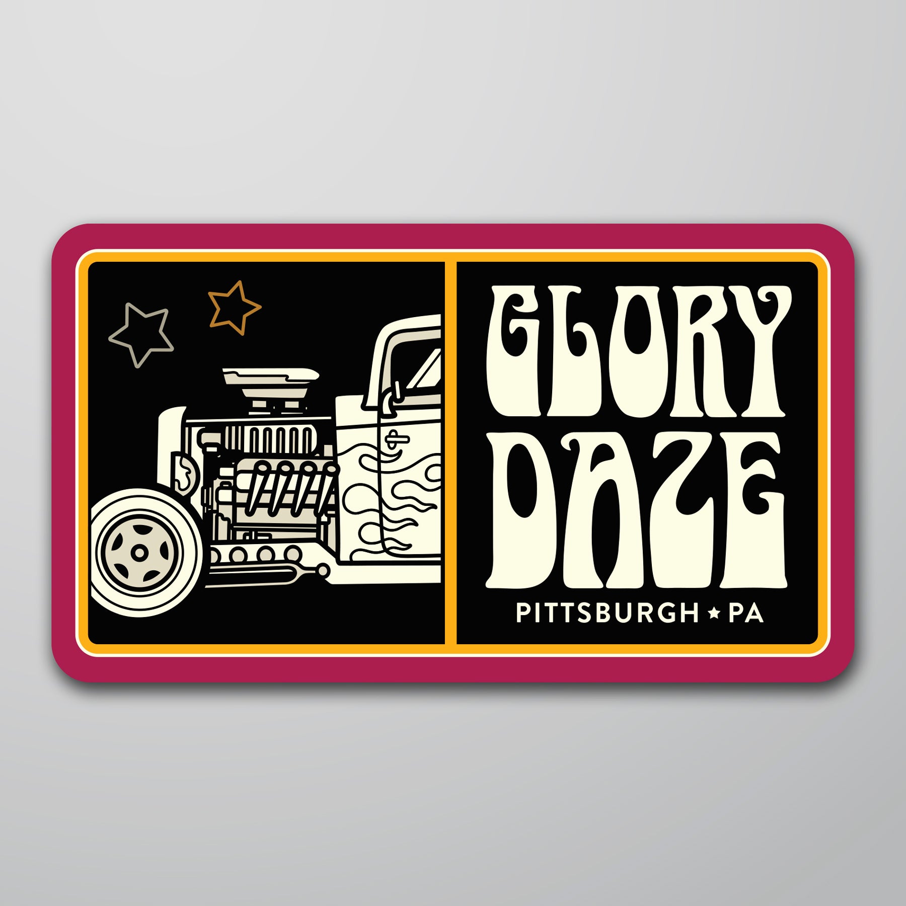 Hot Rod Sticker – Glory Daze